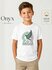 Футболка ONYX PRINTS, размер 146, белый