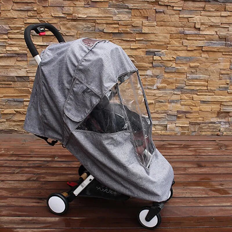 Дождевик для коляски Xiaomi Yoyaplus Розовый, plastic rain cover — фото 1