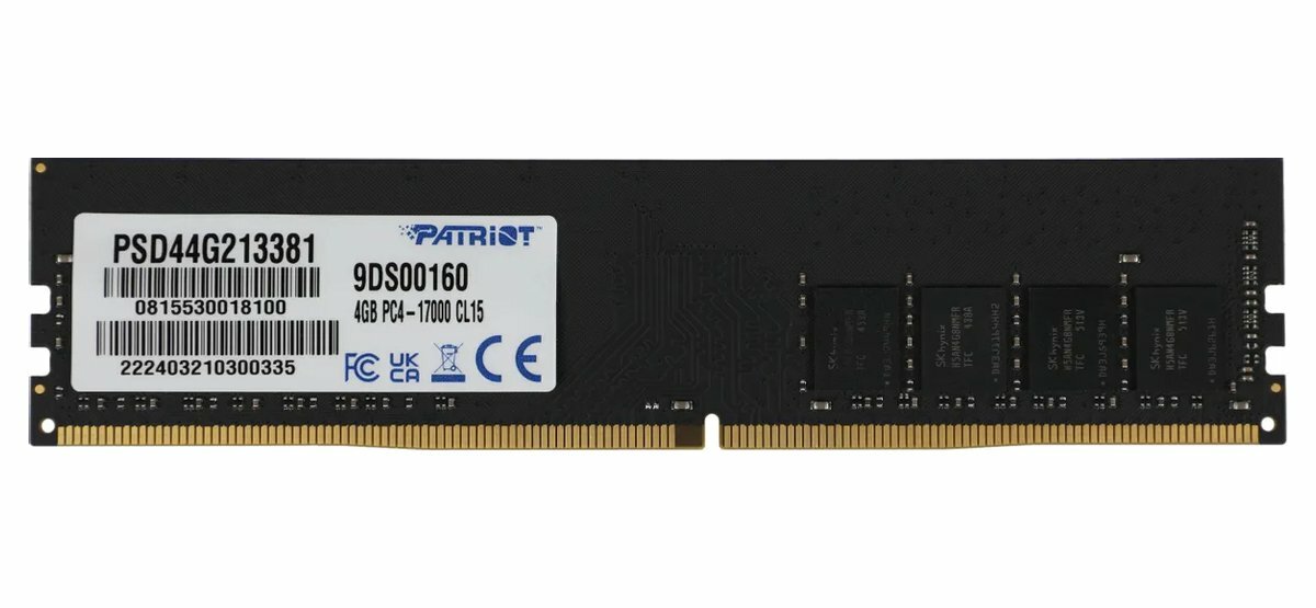 Оперативная память Patriot DDRIV 4Gb 9DS00160