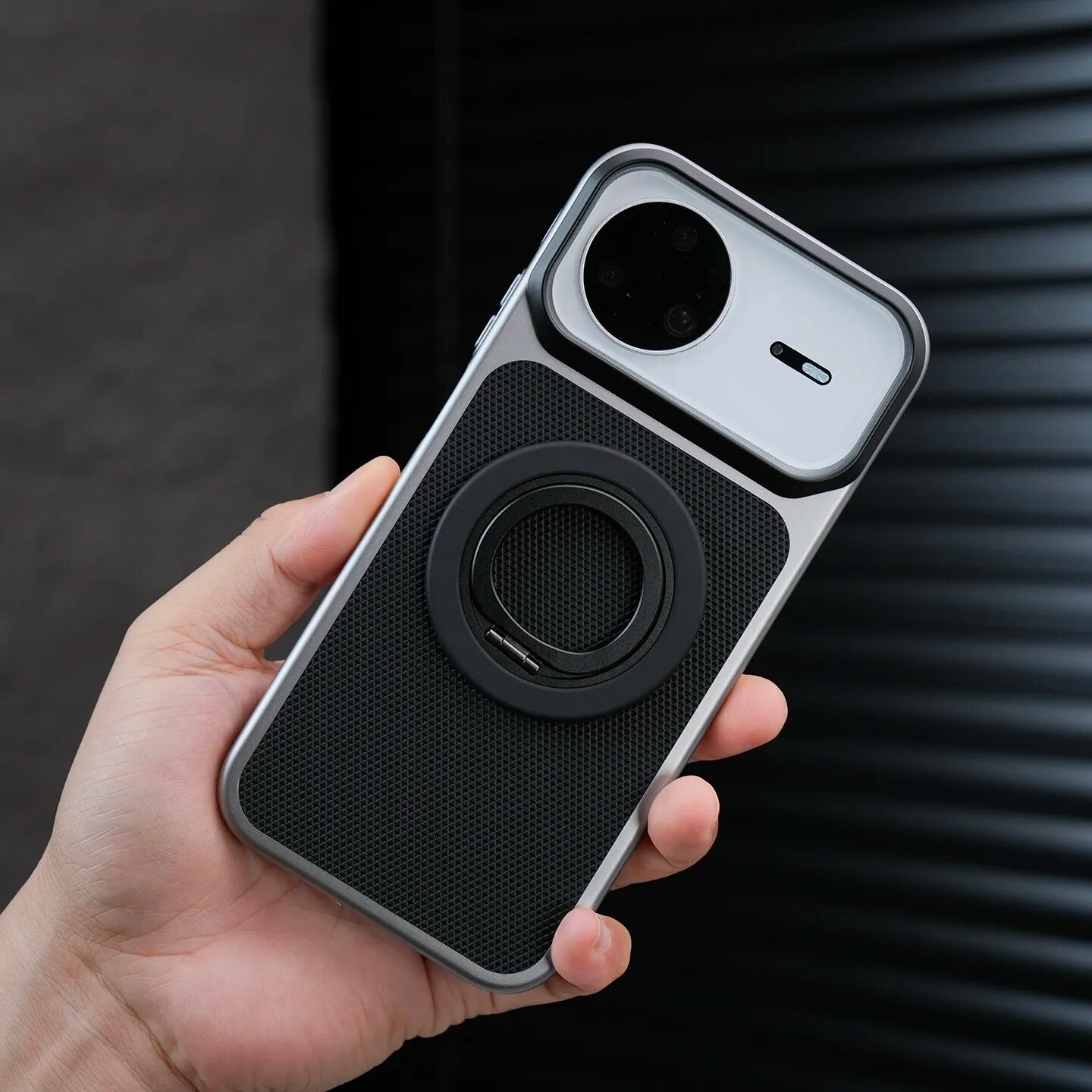 Новый магнитный чехол класса люкс для Honor 600 Pro из цветного честь 600 Про, Черный, Bracket black