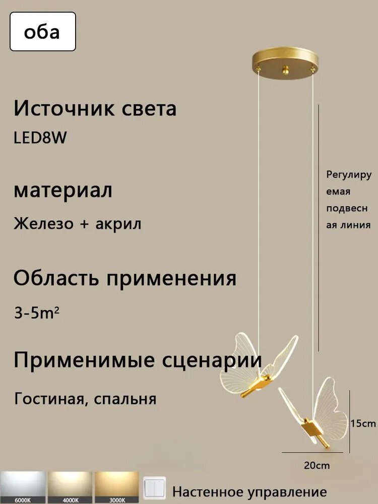 Люстра, LED, 16 Вт — фото 1