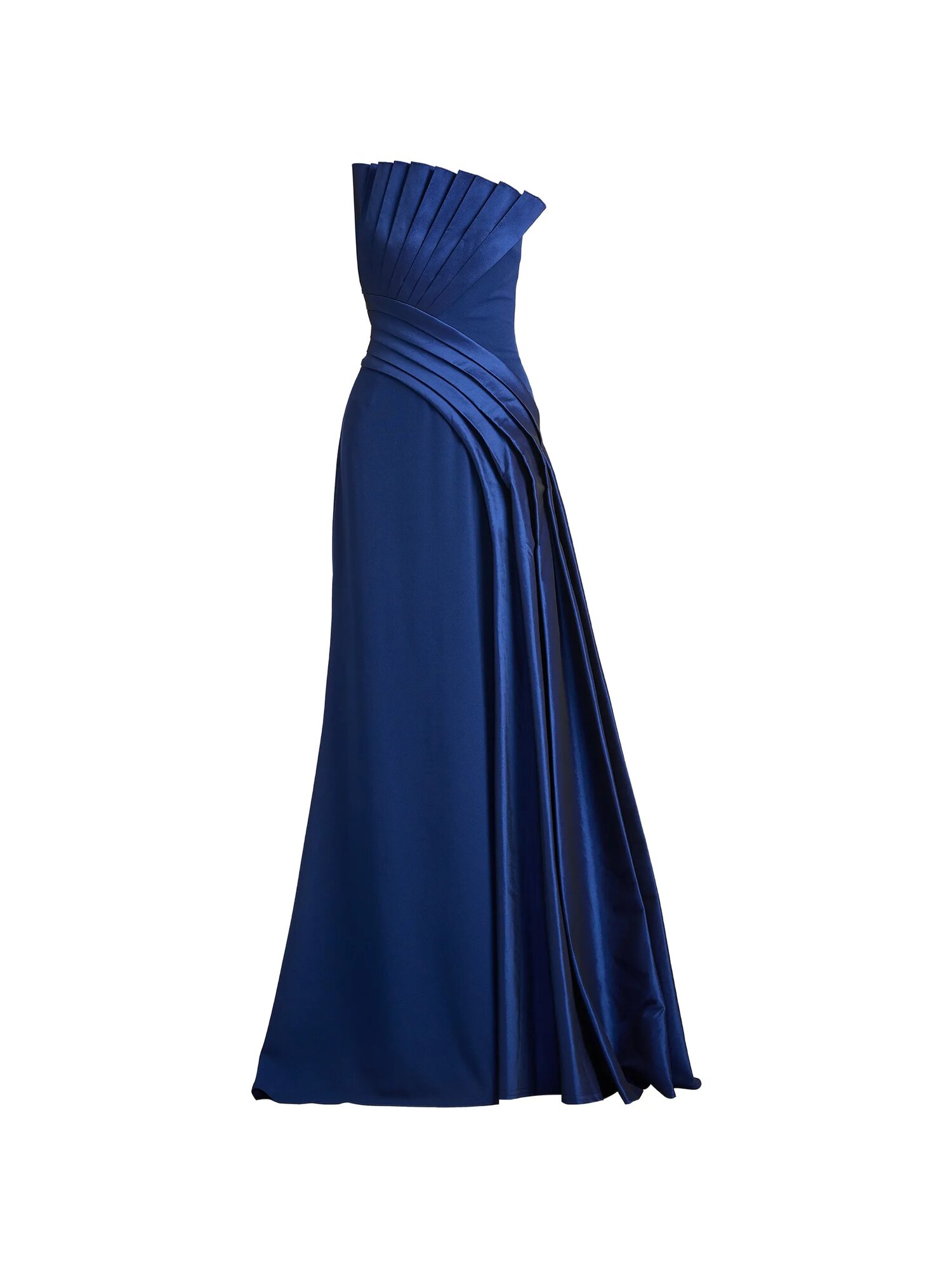Платье Pleated strapless maxi dress