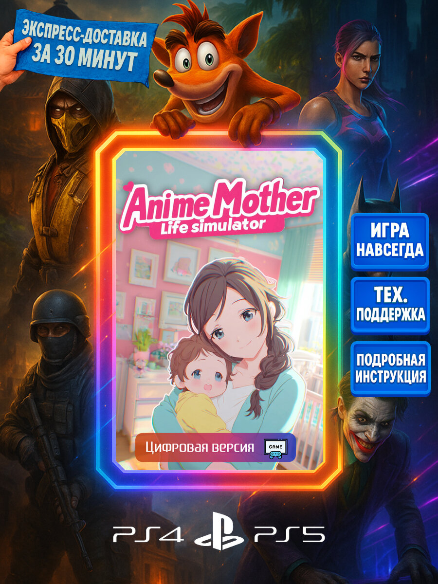 Anime Mother Life Simulator PS4/PS5 | Моментальная доставка | Английский язык | Симуляторы