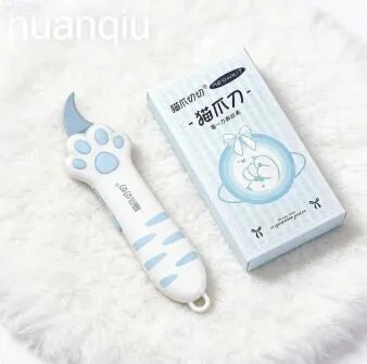 Канцелярский нож Red Treasure Cat Claw Сине-голубое лезвие