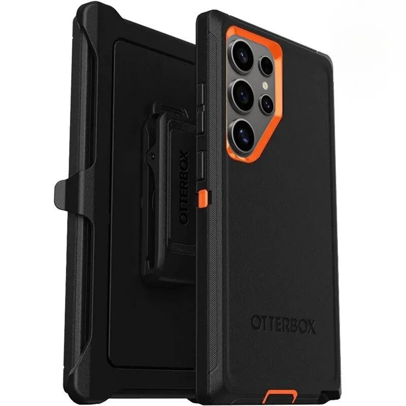 Чехол для мобильного телефона OtterBox Samsung Galaxy S25 Ultra (Only) серии Defender прочный -с защитой порта-задний зажим-кронштейн