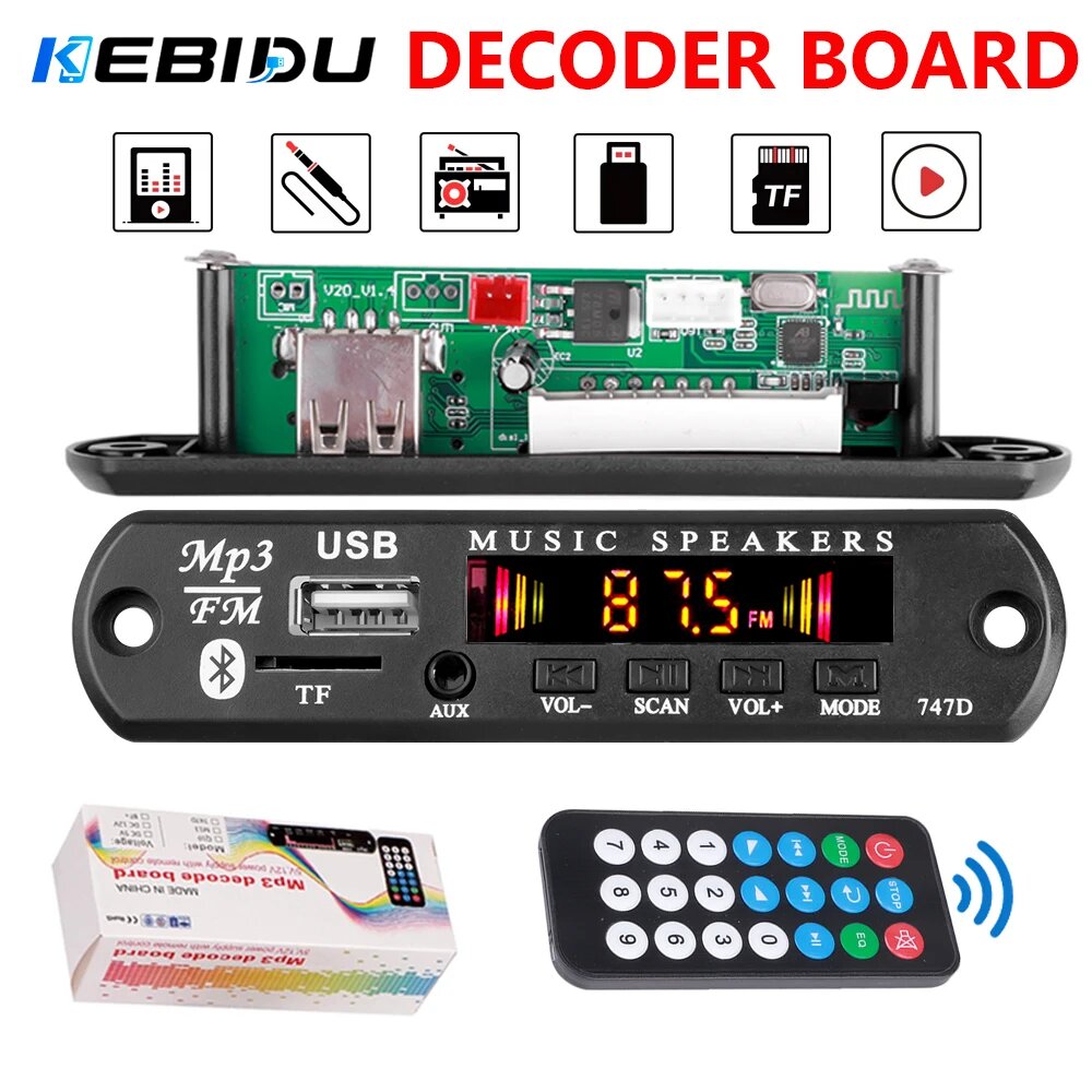 KEBIDU Bluetooth 5.3 MP3-плеер With Box