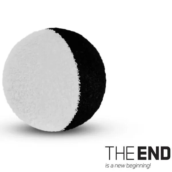 DELPHIN Шарик плавающий THE END Zig Rig - Black/White - 15mm / 10шт. / 830420115