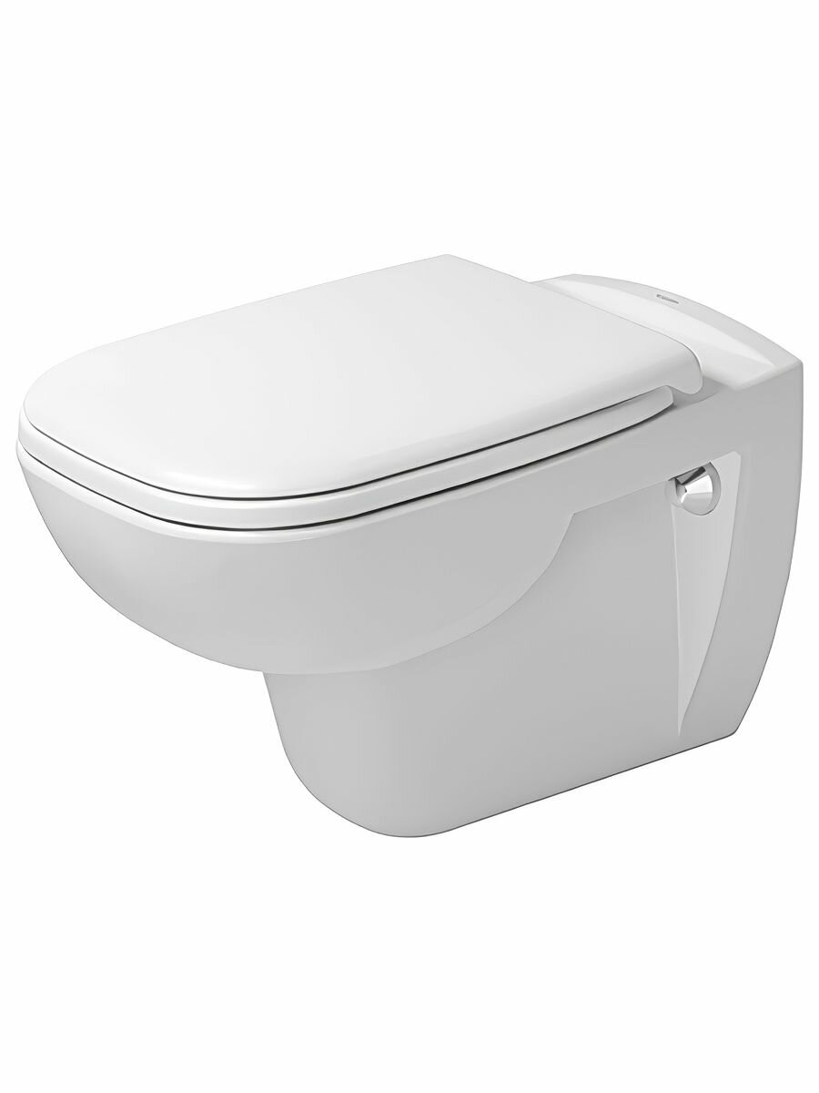 Унитаз подвесной DURAVIT D-CODE 45700900A1 с сиденьем микролифт, безободковый