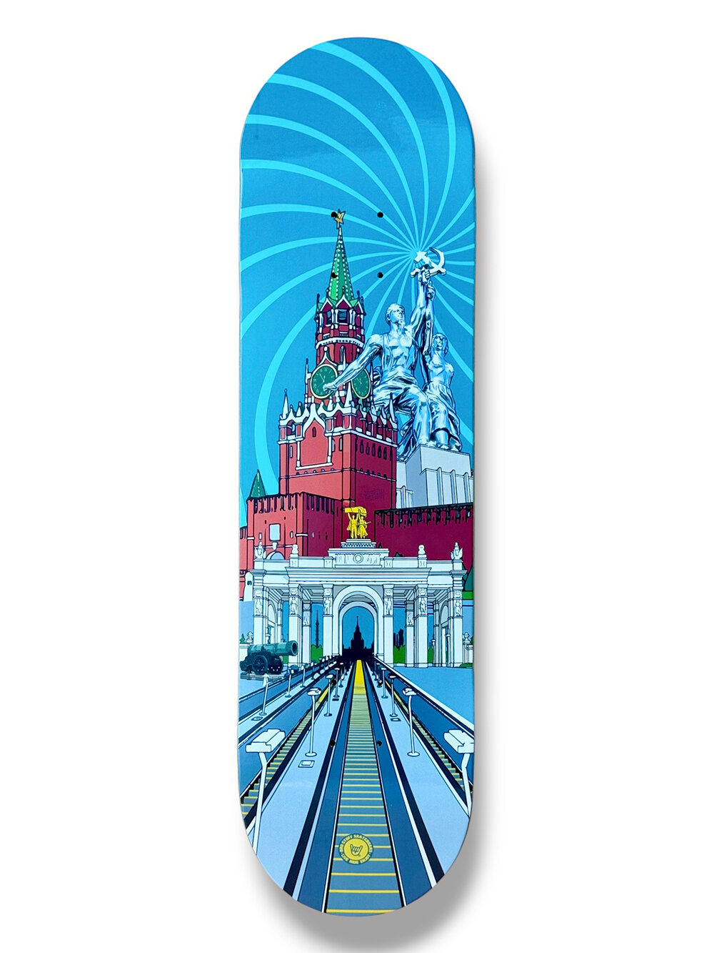 Дека для скейтборда BroStuff city moscow, размер 8.0x31.625