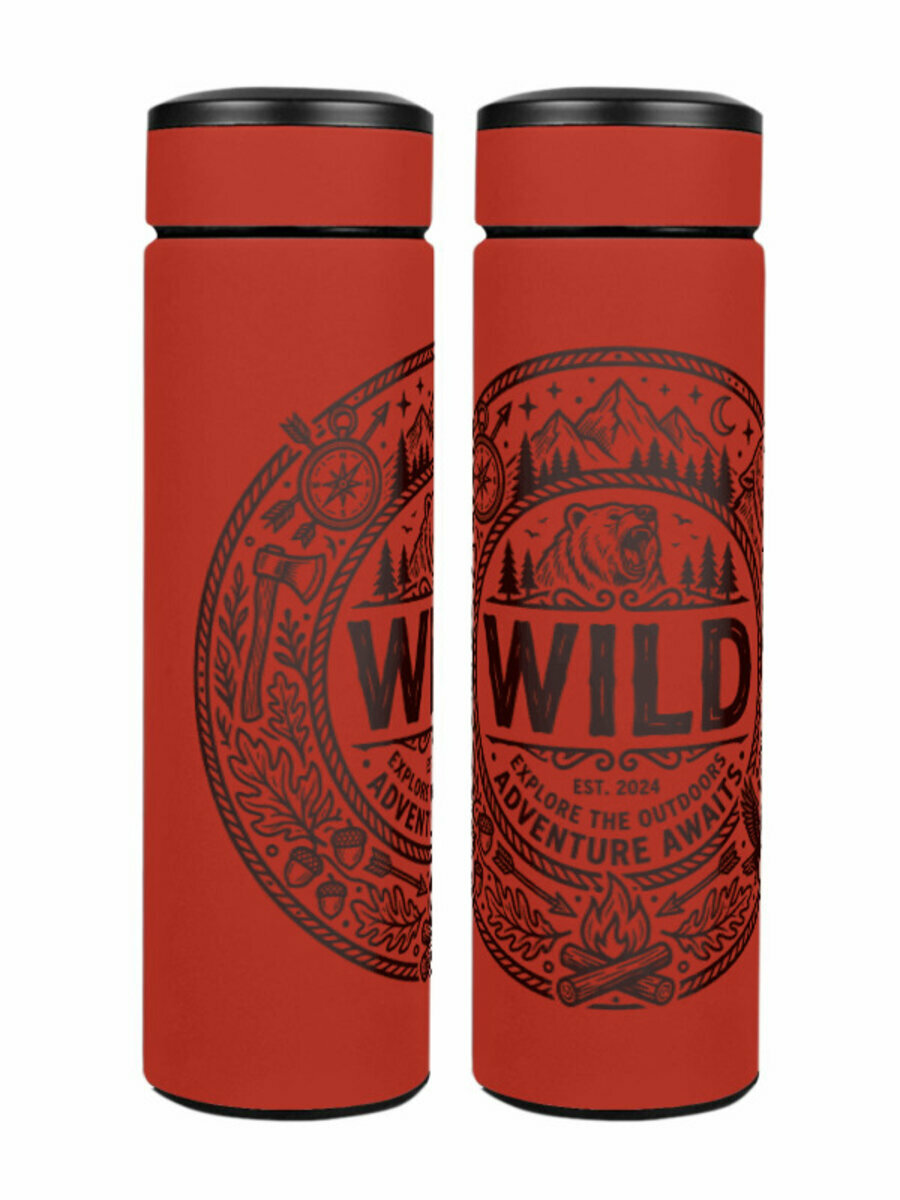 Термос «Wild надпись» (красный)