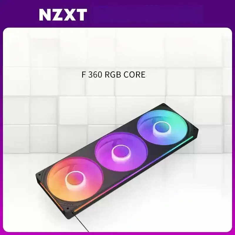 NZXT вентилятор F360 RGB, черный