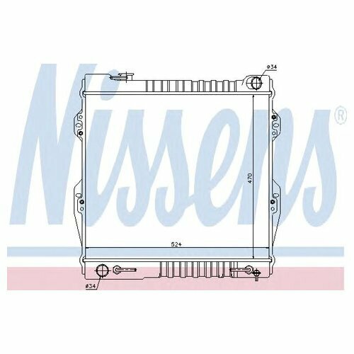 Основной радиатор (двигателя) Nissens 64847 для Toyota 4Runner