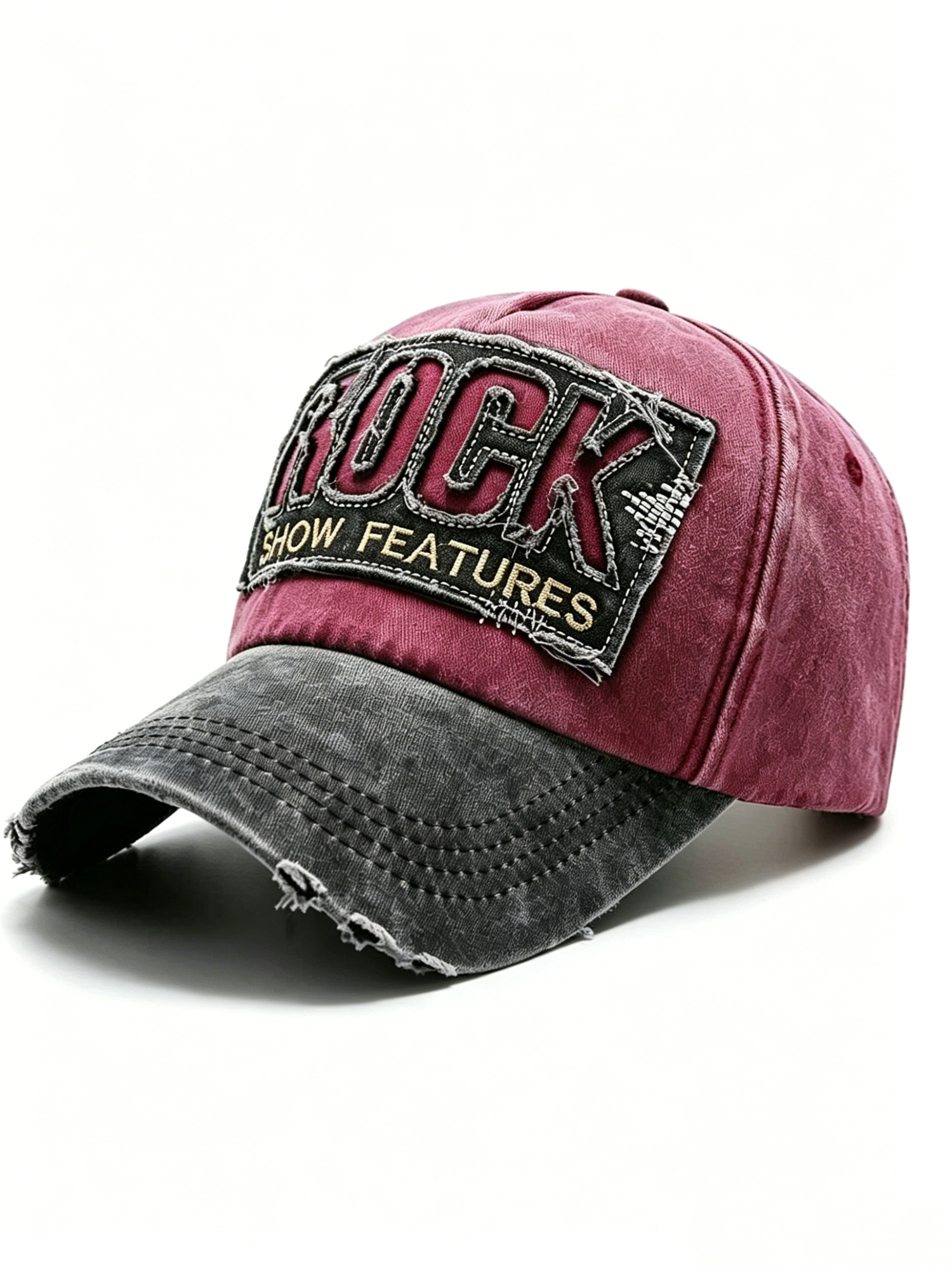 Шляпа женская летняя，шляпа мужская，Универсальная бейсболка "ROCK" в стиле гранж, для спорта и отдыха