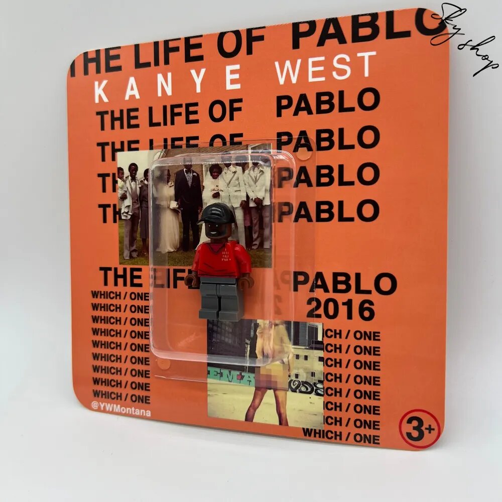 Минифигурка Kanye West-The Life of Pablo Музыкальный альбом, Карточная упаковка