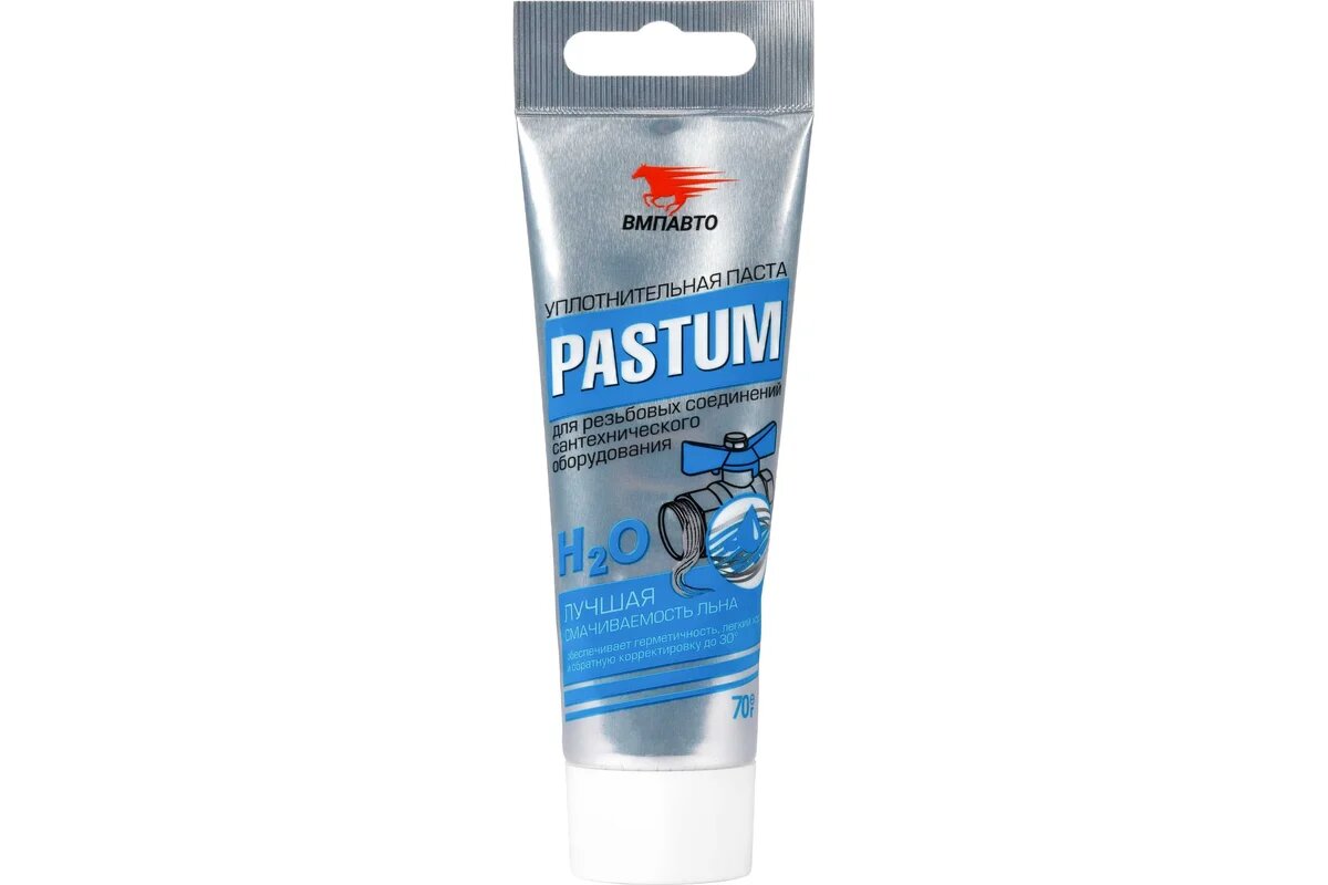 Паста для уплотнения резьбовых соединений ВМПАВТО Pastum H2O, 70г туба 8103