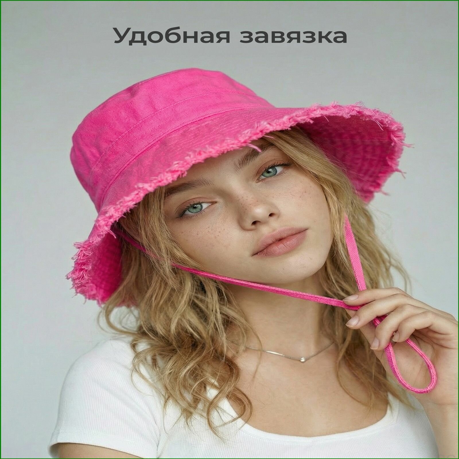 Панама  Весна-лето 2026 для женщин, размер one size, розовый — фото 1