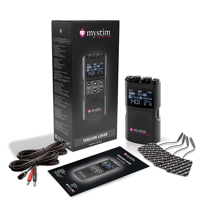 Электростимулятор Mystim "Tension Lover" E-Stim 2, два независимых канала, 10 программ