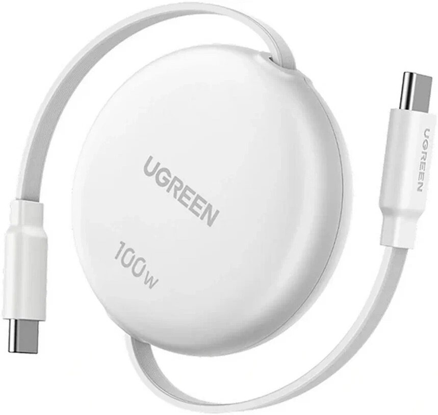 Кабель Ugreen L531 USB-С to USB-C 1м белый