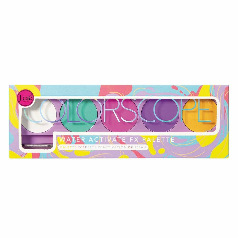 Тени для век j.cat beauty colorscope, оттенок 102 bright, 5 г, с кисточкой