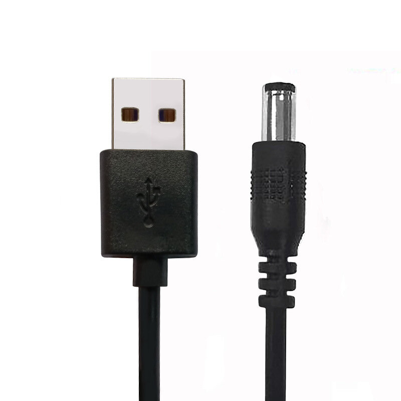 Черный кабель USB к разъему DC5521 0.5 м, медный, 1000 шт. оптом для малых устройств