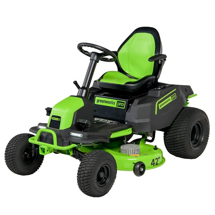 Трактор садовый аккумуляторный GreenWorks GC82LT107 7404507