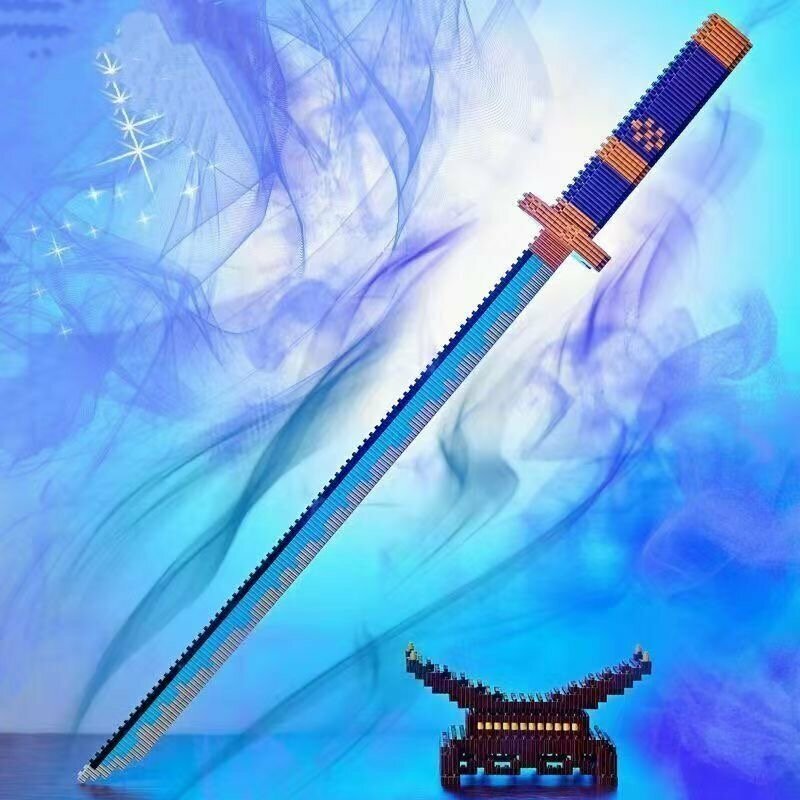 Конструктор японских мечей Zoro — коллекционный набор 1 клинка из One Piece, собираемые модели, подарок (Enma)