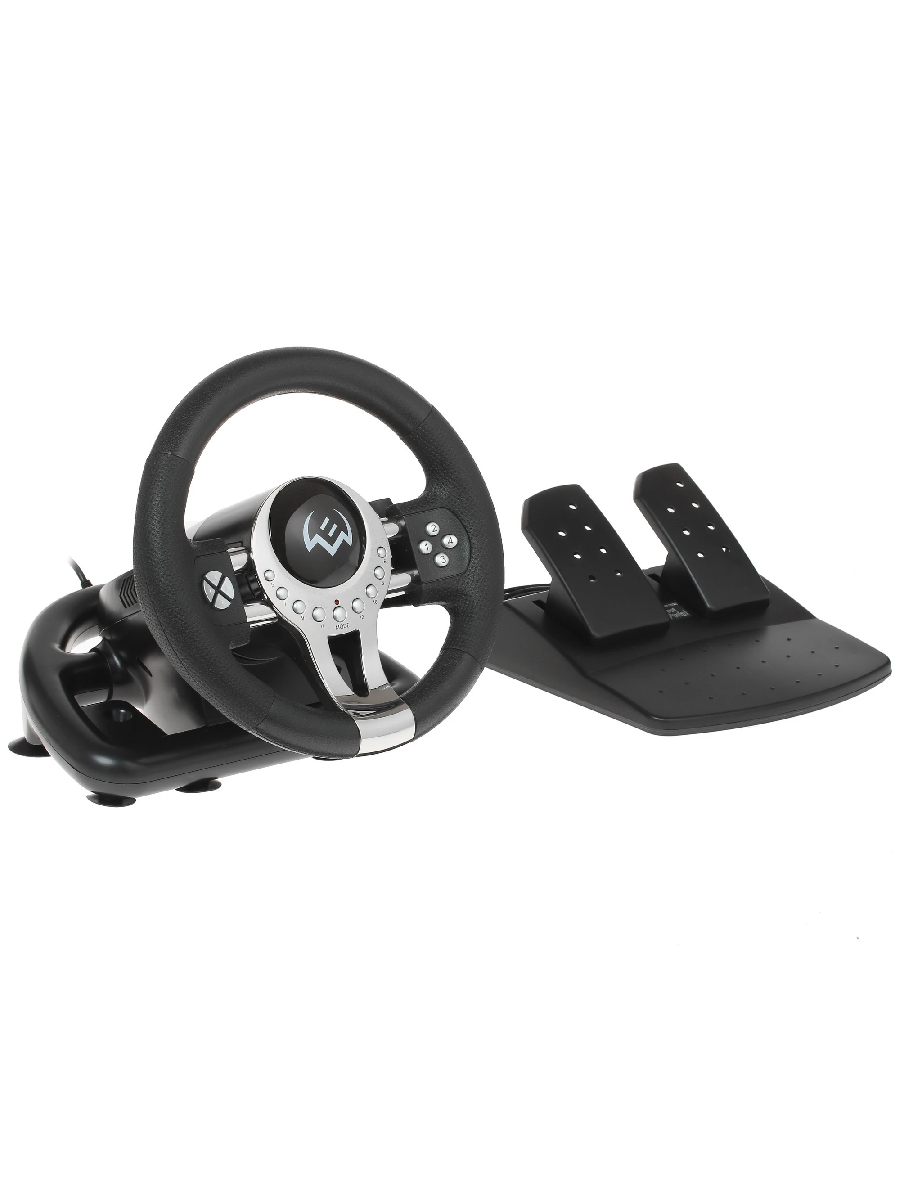 Игровой руль Sven SV-017996, для ПК, с вибрацией, 12 клавиш, резиновые вставки