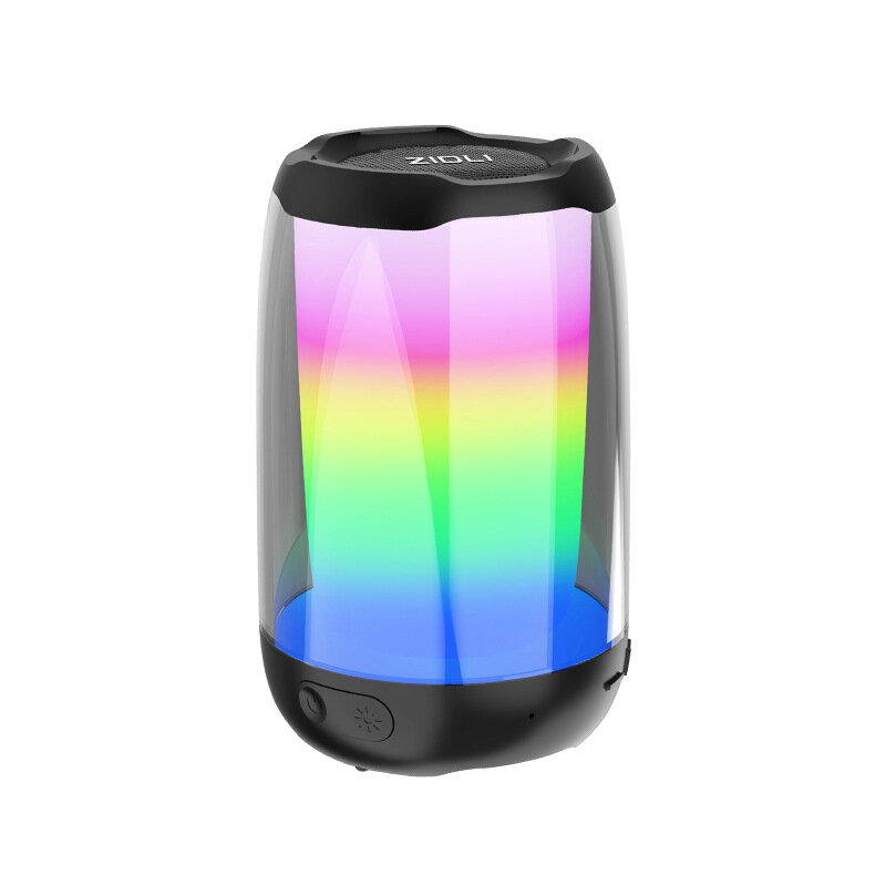 Bluetooth-колонка D1 с RGB-подсветкой, черный цвет - официальный стандартный комплект для мобильных устройств и ПК