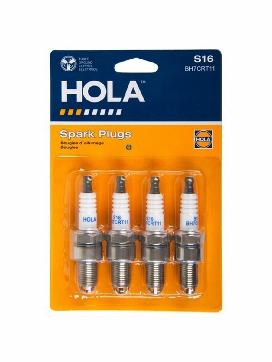 Комплект свечей зажигания HOLA S16 для а/м VOLVO 440, BMW 3 / Вольво, БМВ (4 штуки)