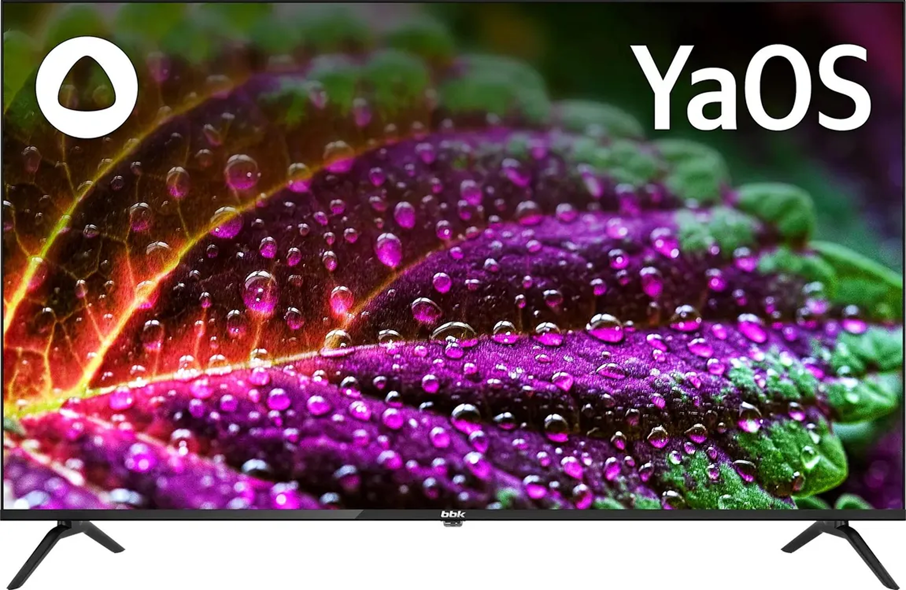 Телевизор BBK 43LEX-8231, диагональ 43", разрешение 4К Ultra HD, ОС YaOS