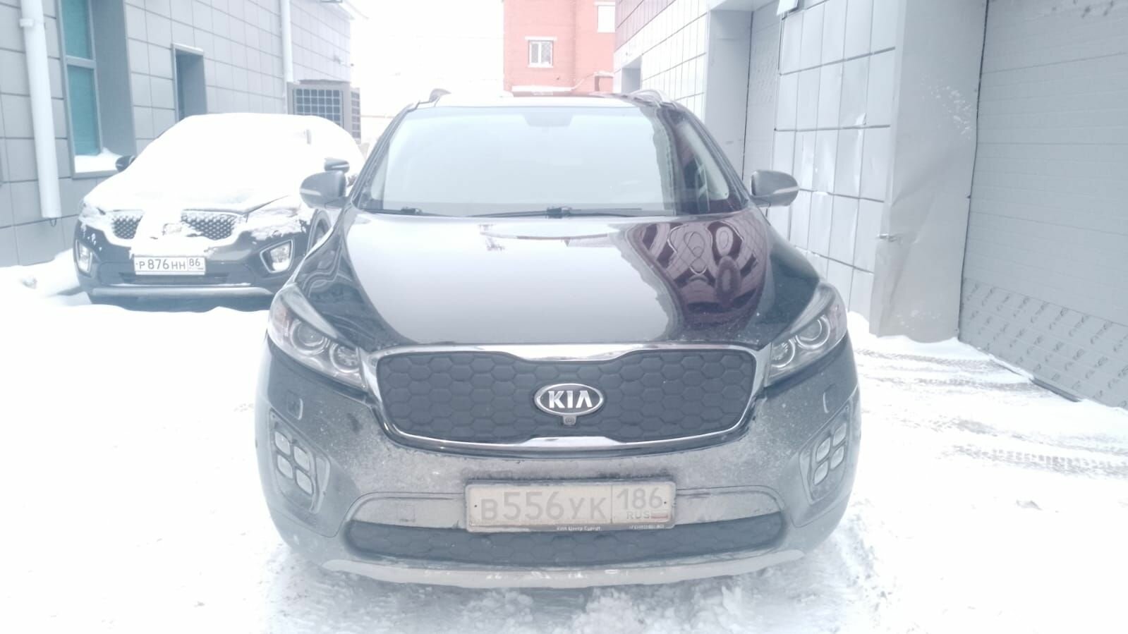 Утеплитель радиатора Экономия топлива Kia Sorento Prime Киа Соренто Прайм (2014-2017) III камера
