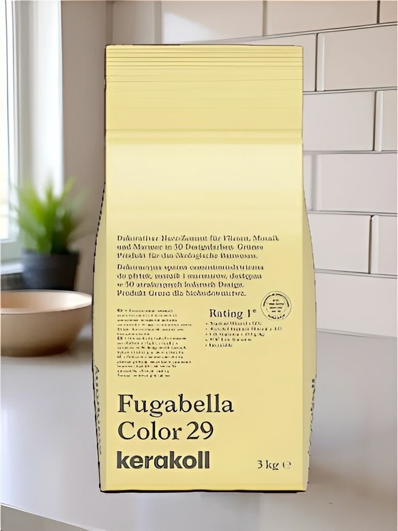 Затирка для плитки полимерцементная №29 Kerakoll Fugabella Color 0-20 3кг