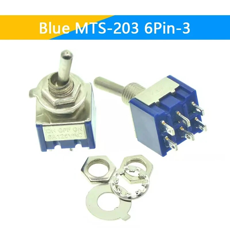 MTS-102 двухпозиционный переключатель Blue MTS-203 6Pin-3