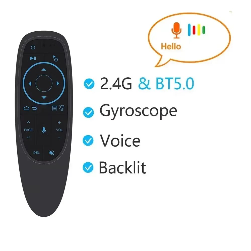 Пульт дистанционного управления G10S PRO BT для Android TV G10S PRO BT