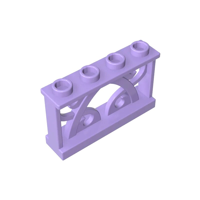 Конструктор Gobricks забор фиолетовый 1x4x2 (063)