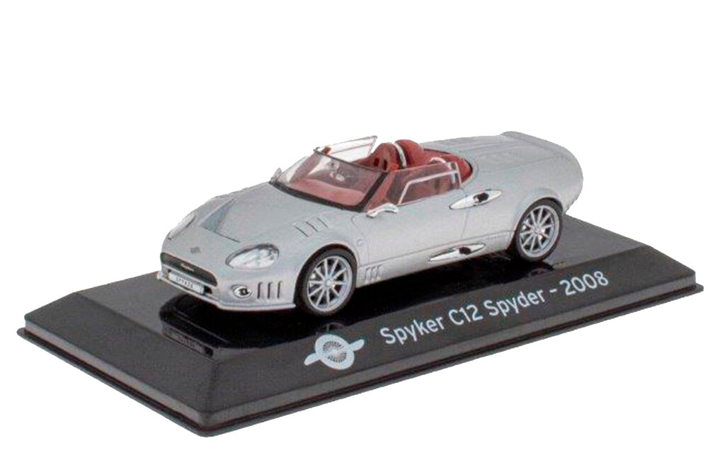 Модель коллекционная ALTAYA Spyker C12 spyder 2008 silver (supercars seria)