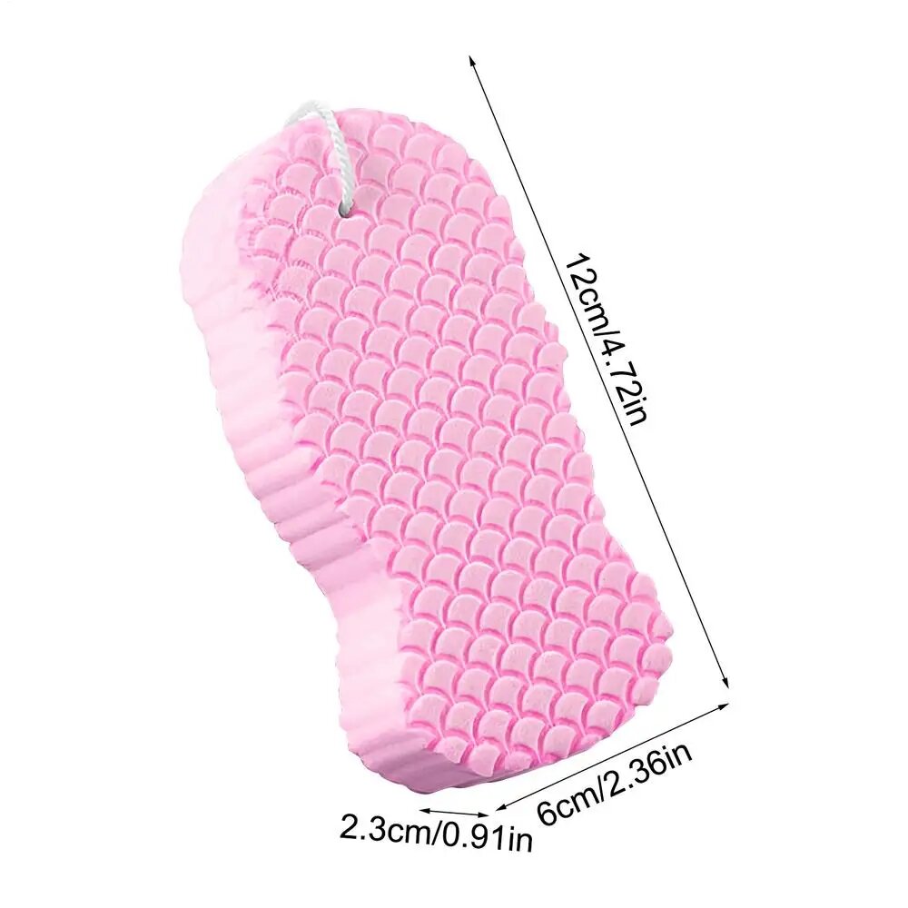Губка для душа с эффектом пилинга Розовый, Pink