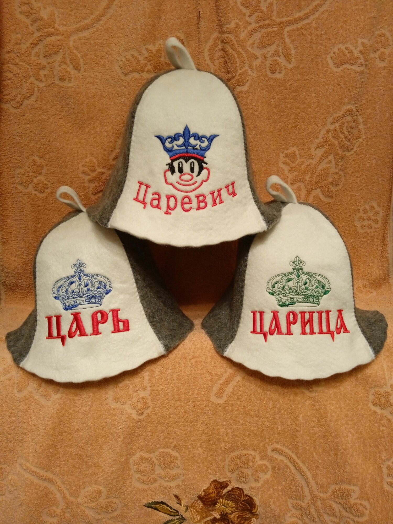 Шапка для Бани и Сауны с Вышивкой! Банная шапка для парной. Шапочка Именная