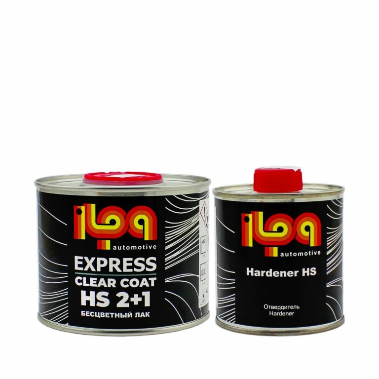 Лак акриловый Clear coat EXPRESS НS 2+1 0.4л + отвердитель 0.2л. акриловый лак прозрачный лак автоэмаль