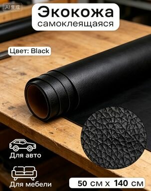 Самоклеящаяся экокожа, искусственная кожа, заплатка для мебели и авто