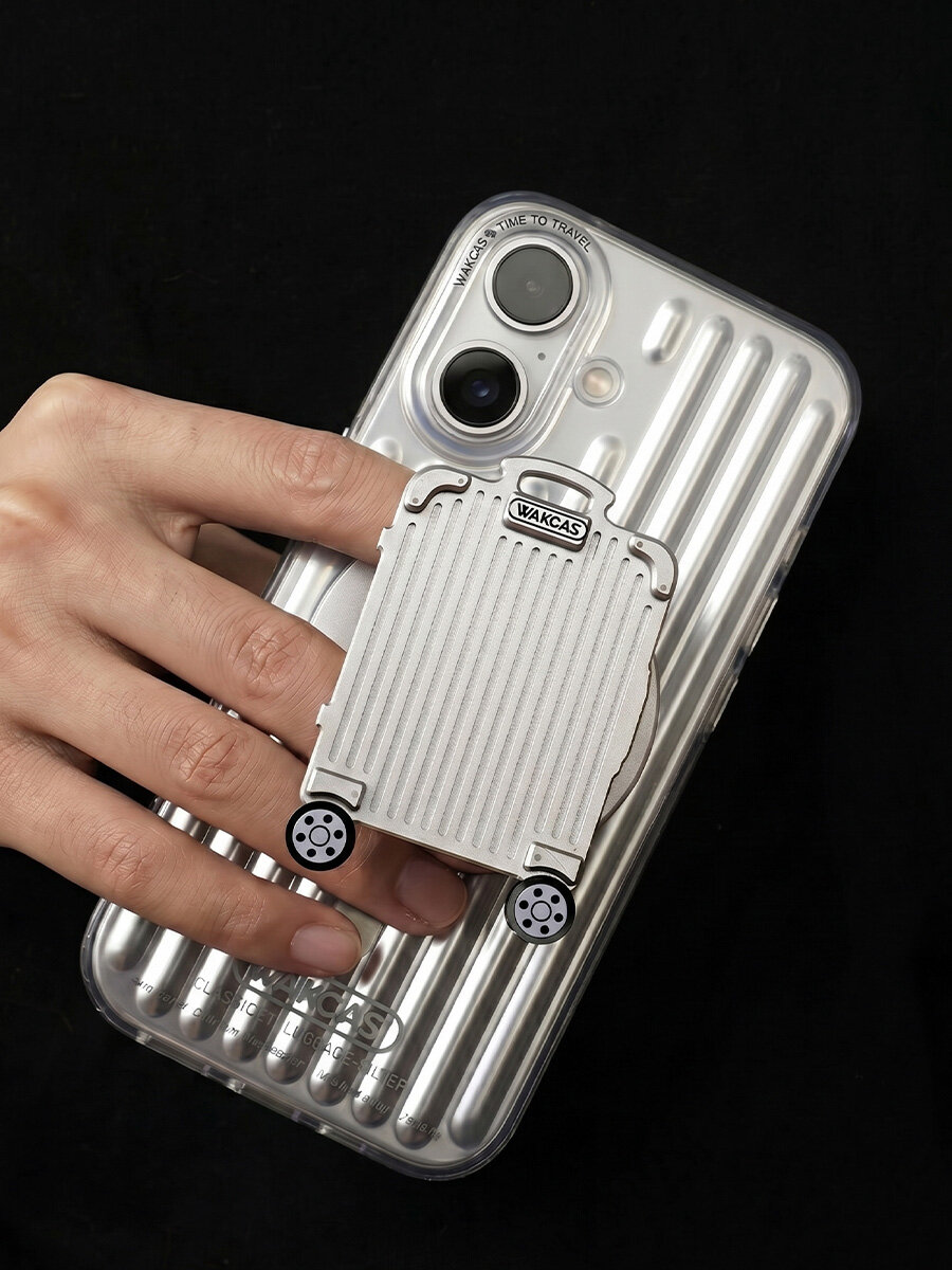 Чехол Yamcase для iPhone 17, противоударный, силконовый, серый — фото 1