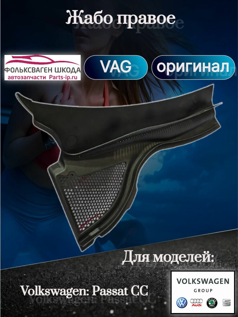 VAG/Жабо правое/Фольксваген Пассат СС/3c88194049b9