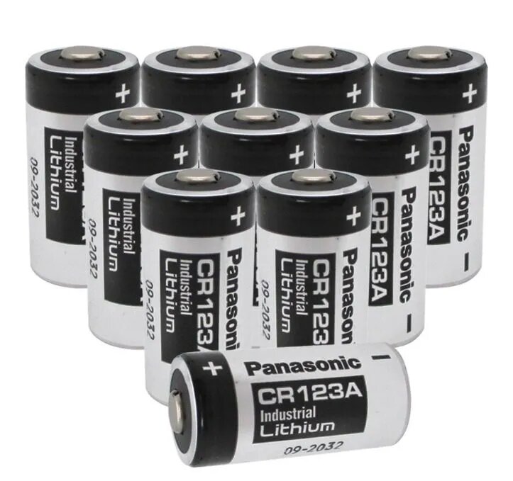 Батарейка Panasonic CR123A Industrial Lithium 3V SR1 , 10 шт.