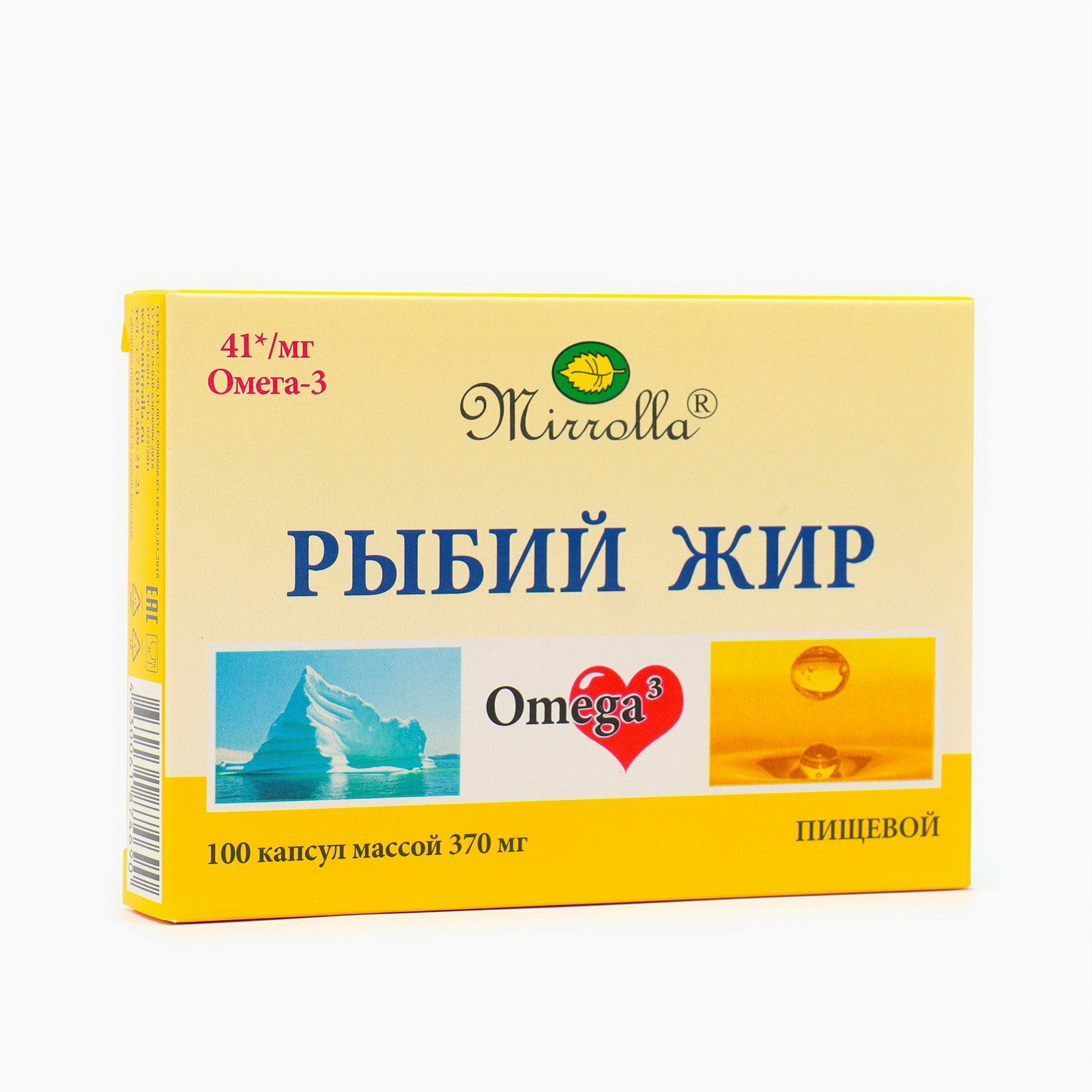 Рыбий жир 100 капсул по 0.37 г, возраст: взрослый, для кого: женский