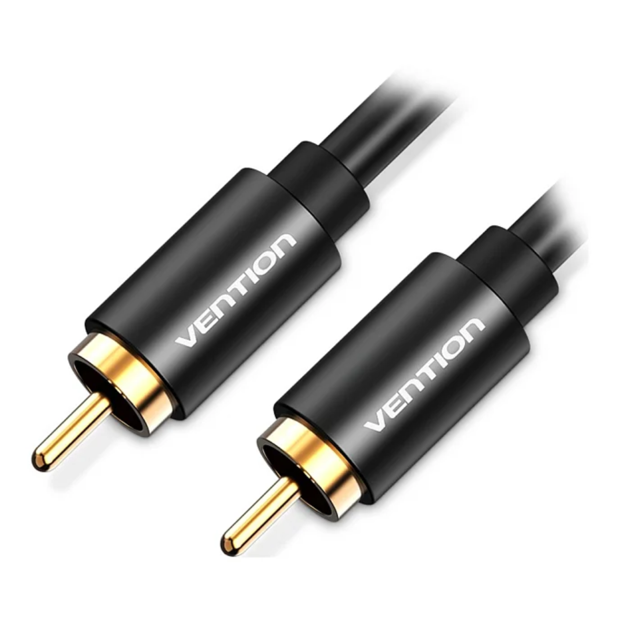 Аудиокабель Vention RCA M/RCA M 2.0m black, медный проводник, ПВХ