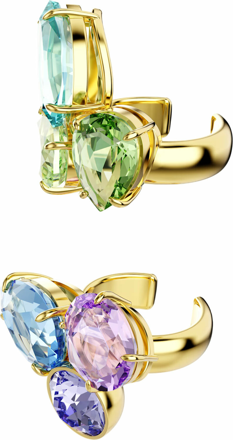 Серьги каффы, кристаллы Swarovski