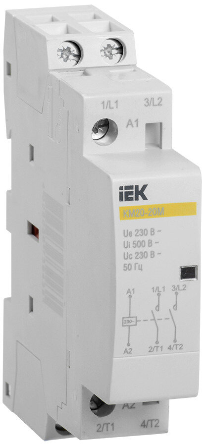 IEK Контактор модульный КМ20-20М AC MKK11-20-20