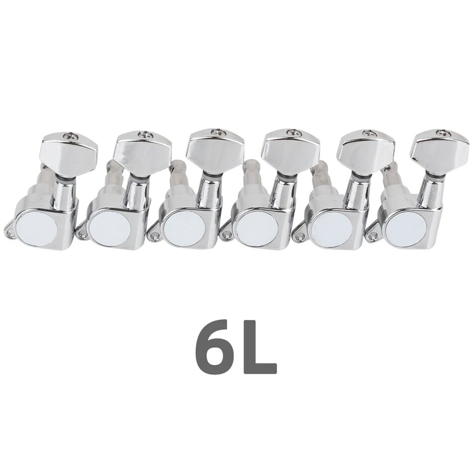 Колки для гитары 6L, серебристые, 6 шт.