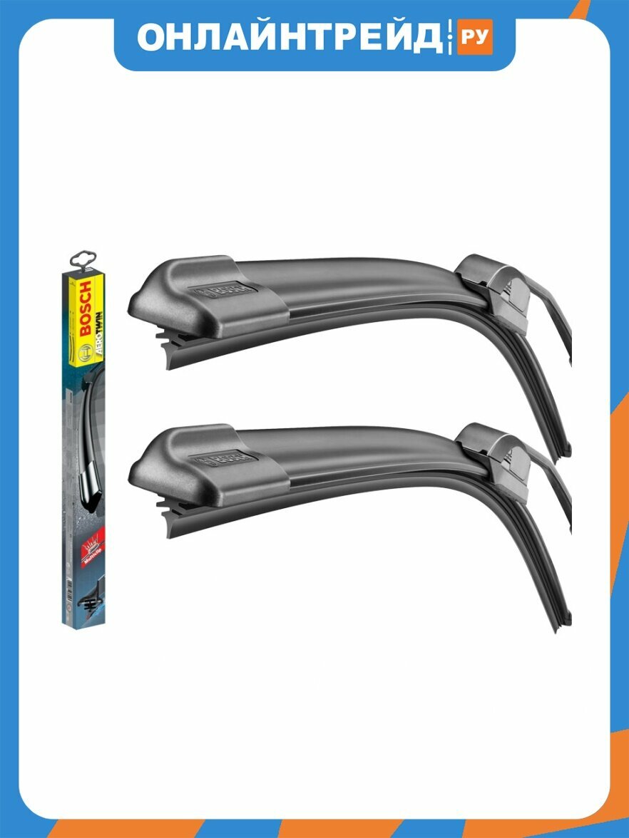 Щетка стеклоочистителя комплект Bosch Aerotwin Multi-Clip AM467S, 650мм/475мм, бескаркасная, 2 шт, 3397007467