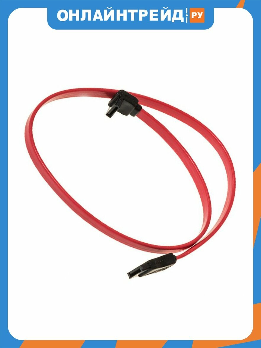 Кабель Buro SATA угловой 0.5м красный